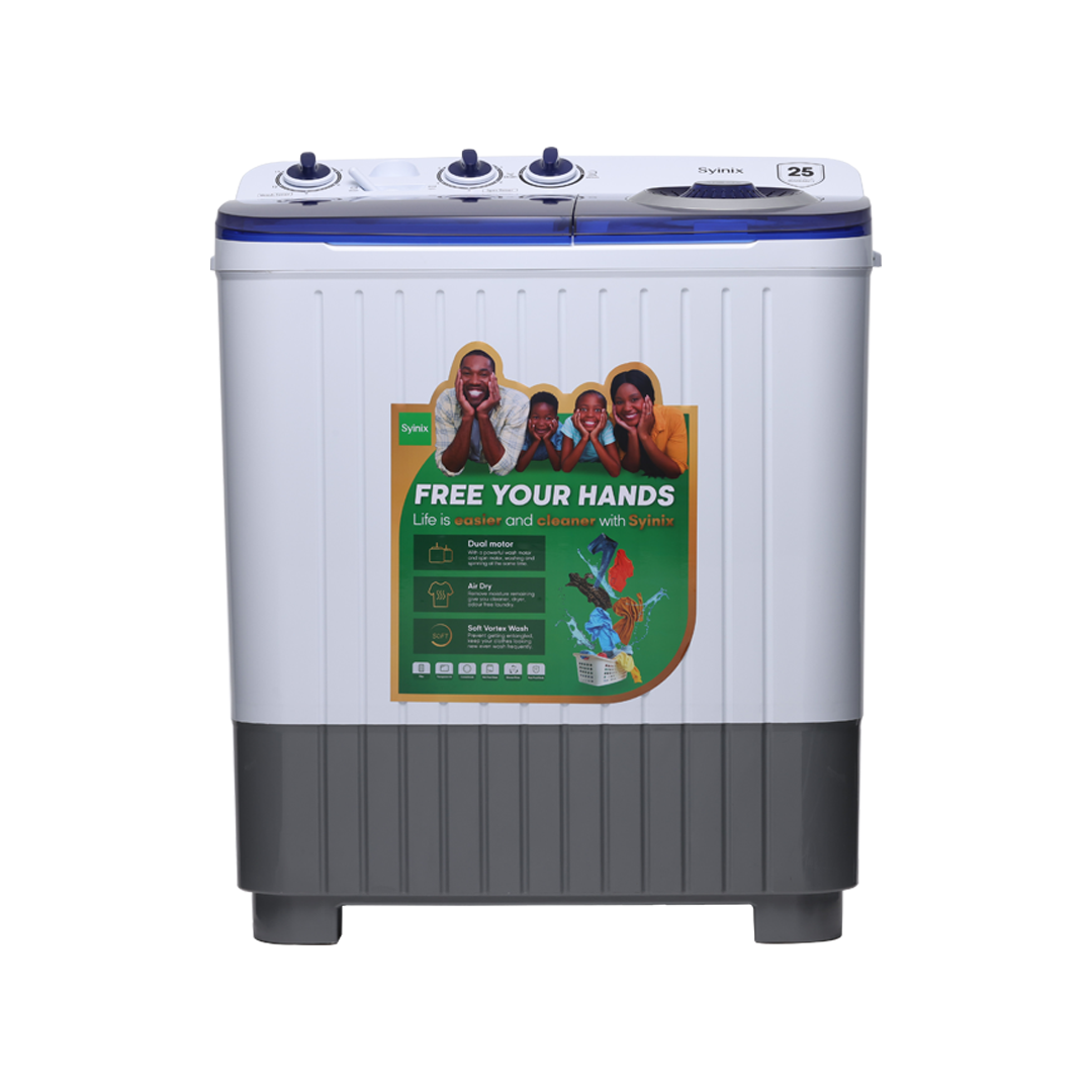 SYINIX TOPLOAD TWIN TUBE WASHINE MACHINE -7KG – syinixelectronicsGH